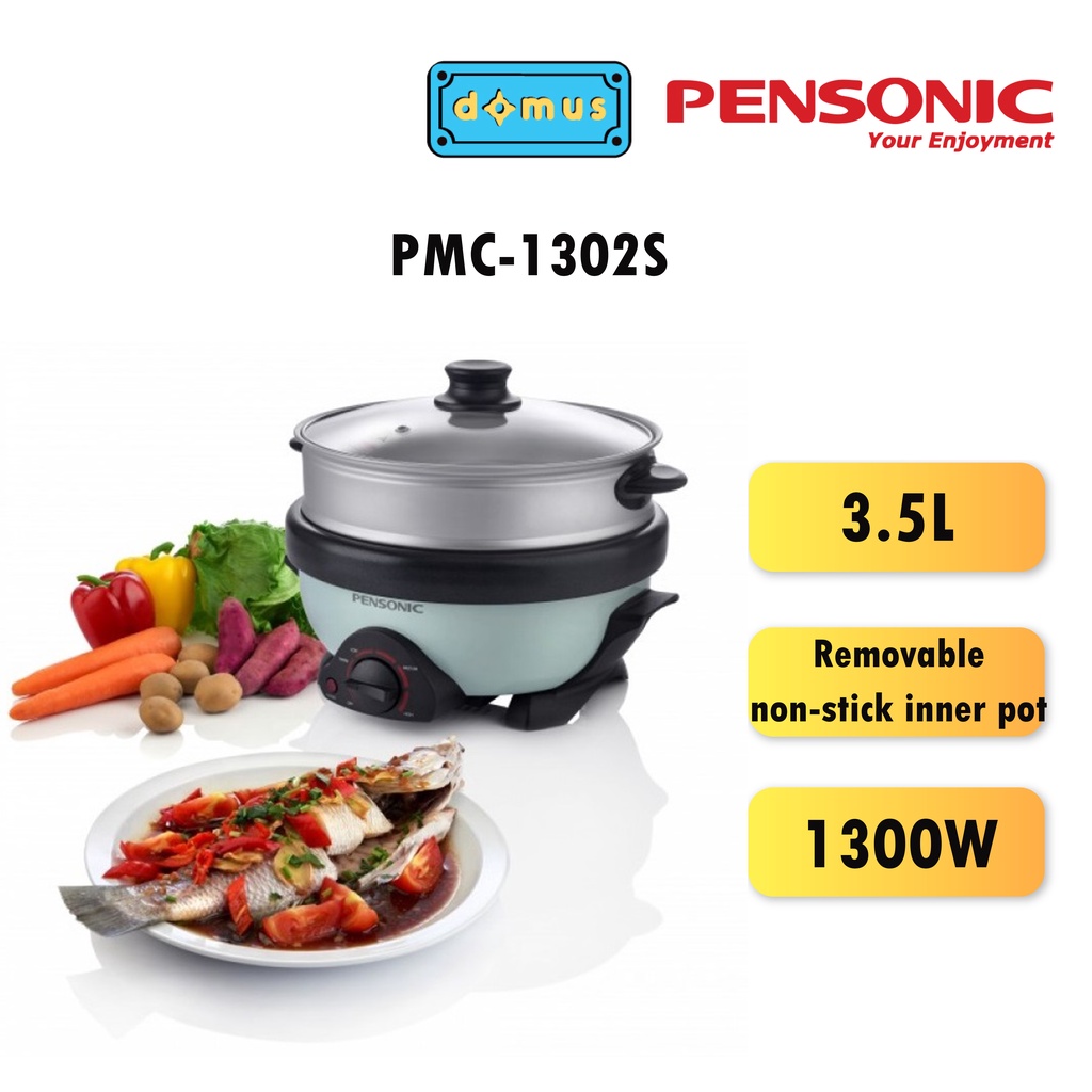 Pensonic Multi Cooker with Steamer (3.5L) PMC-1302S | Shopee Malaysia