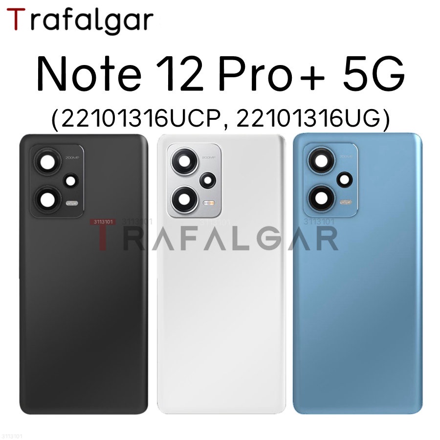 Glass Back Cover For Xiaomi Redmi Note 12 Pro+ Plus 5G Battery Cover ...