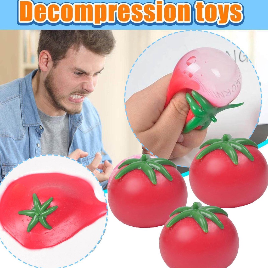 [Malaysia Spot]Tomato Balls for children and adults novel stress relief ...