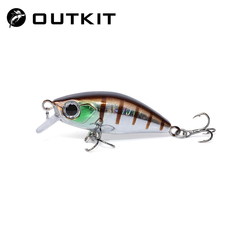 OUTKIT 1pcs Fishing Lure Minnow 4.8g Sinking Artificial Bait 3D Eyes Plastic Wobblers Tackle ...