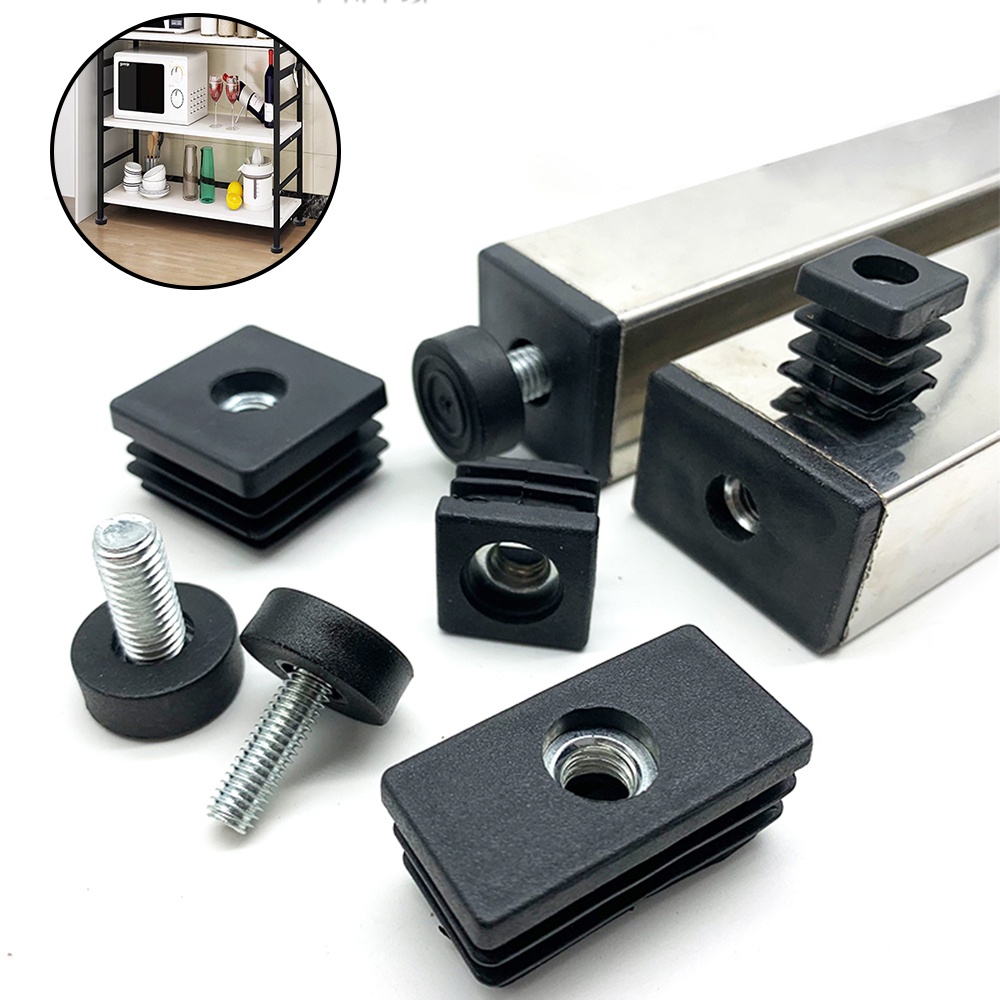 Leveling Feet Screw On Type Furniture Adjustable Leg Pads Table Chair ...
