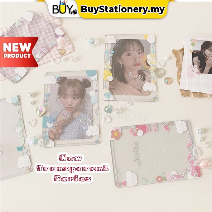 New Upgrade Thickened Ins Toploader White Transparent Card Holder ...