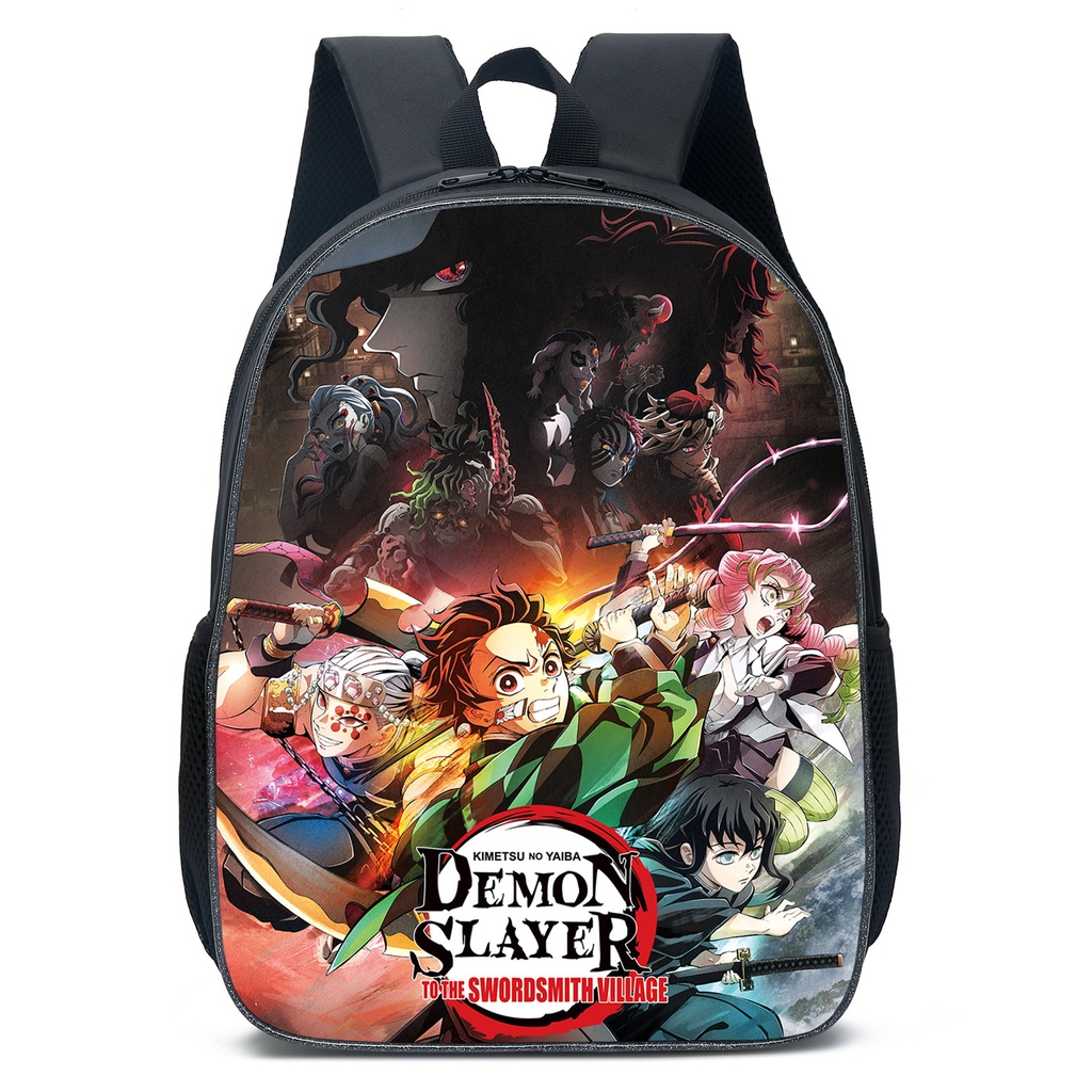 Demon Slayer Tanjirou Backpack Kids Girls Boys Schoolbag Student ...