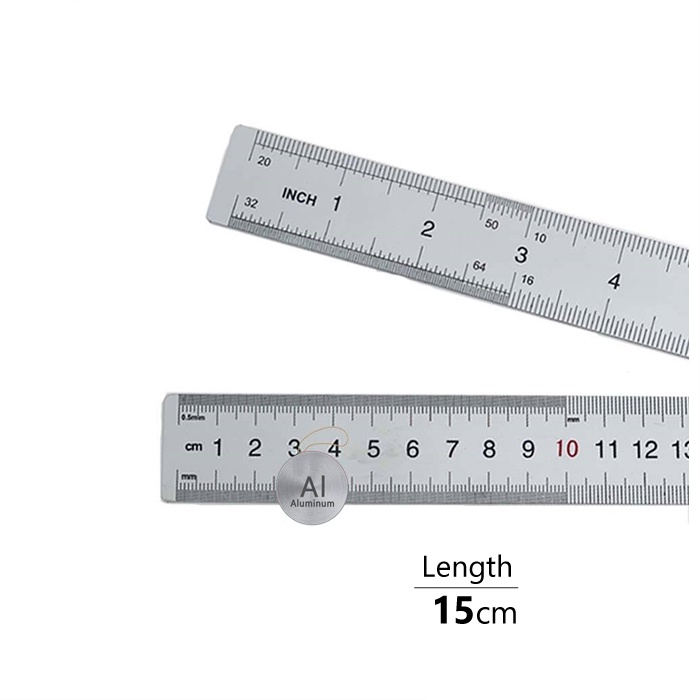 Aluminum Ruler Steel Ruler 15cm High Precision Measuring Ruler for ...