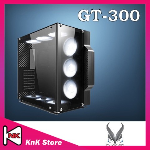 INVASION GT-300 ATX Aluminium Gaming Casing with 9 ARGB Fan (GT300 ...