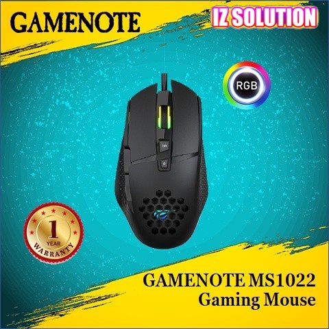 GAMENOTE MS1022 3200DPI RGB Backlit Programmable Gaming Mouse | Shopee Malaysia