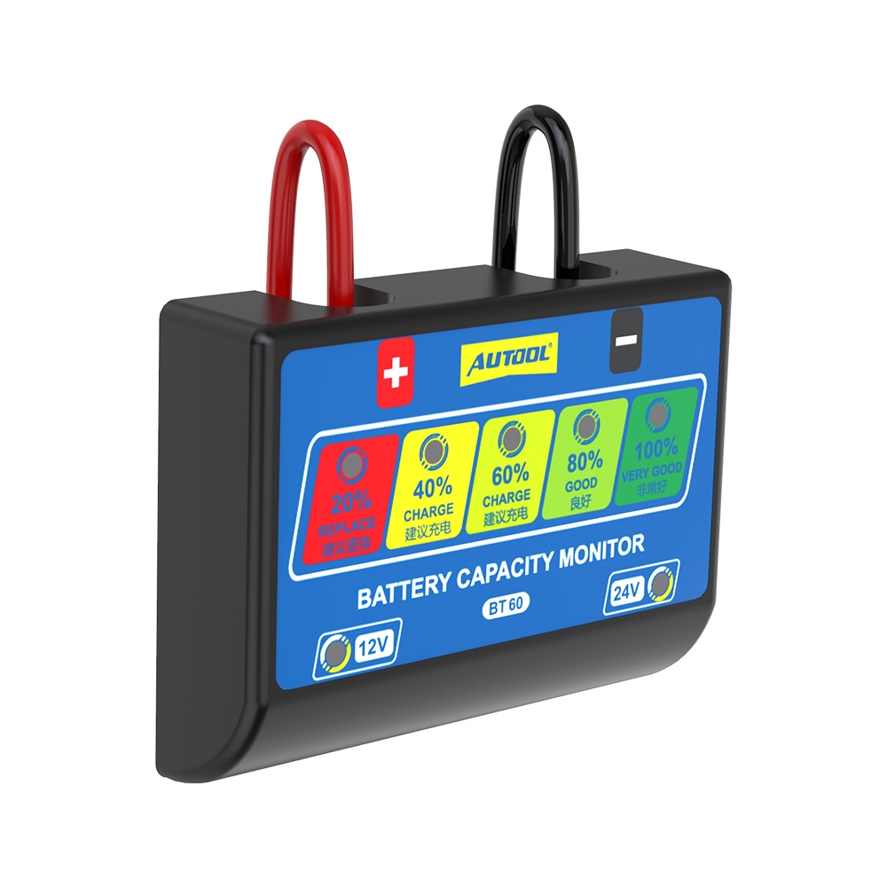AUTOOL BT60 12V/24V Car Battery Tester Cranking Charging Circut Tester ...