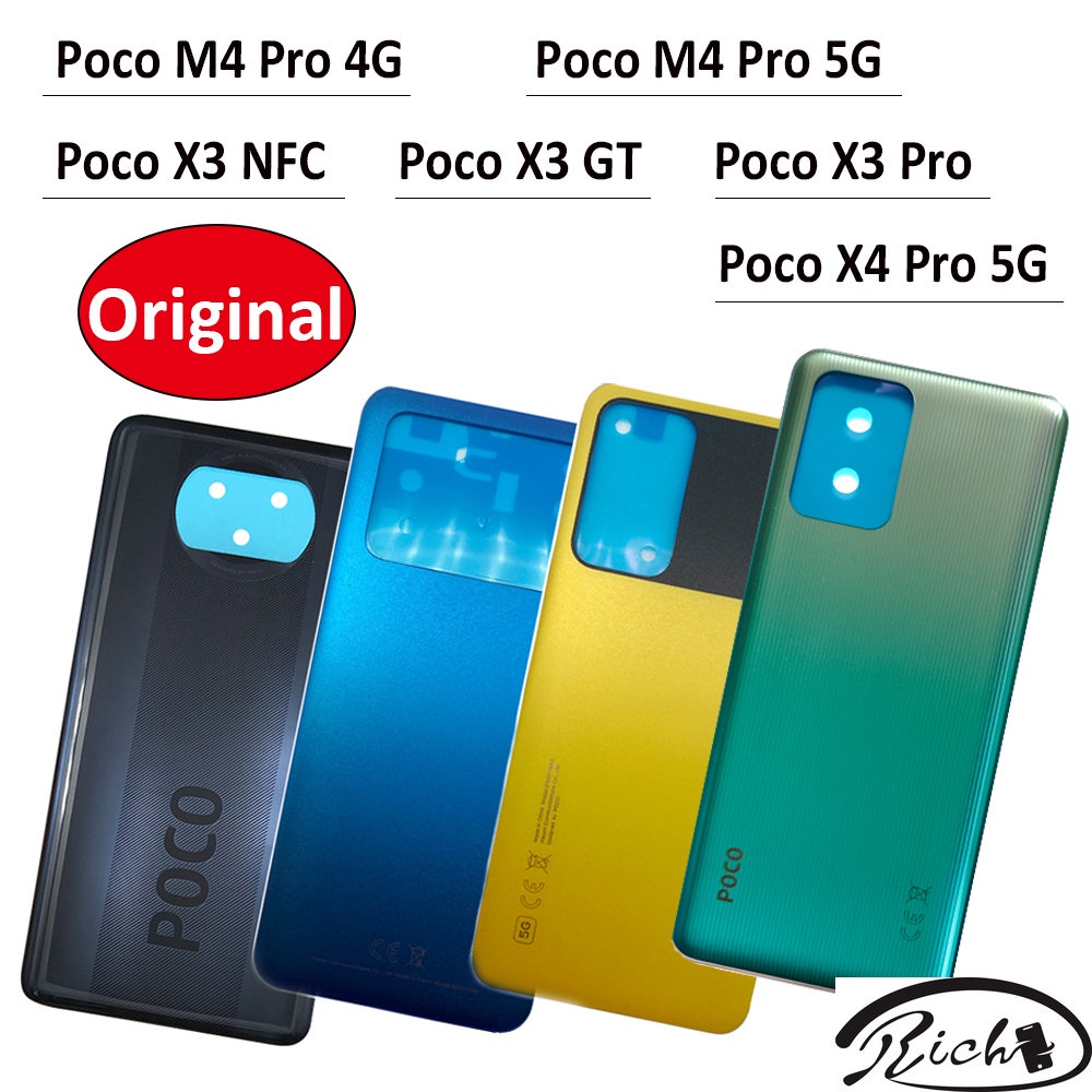 100% Original Battery Back Cover Panel Rear Door Replacement Housing ...