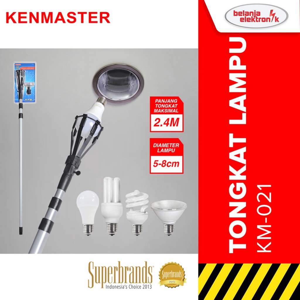 Kenmaster Light Stick for installing and removing KM-021 light bulb ...