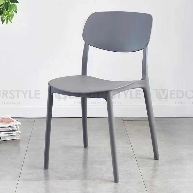 (BIG SIZE) Vedourstyle Nordic Candy Chair Plastic Chair Cafe Chair ...