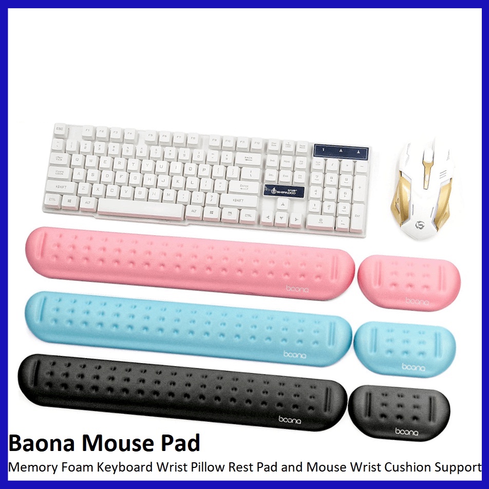 Mouse & Keyboard Palm Rest Hand Wrist Rest Support Pad Wrist Pad Memory ...