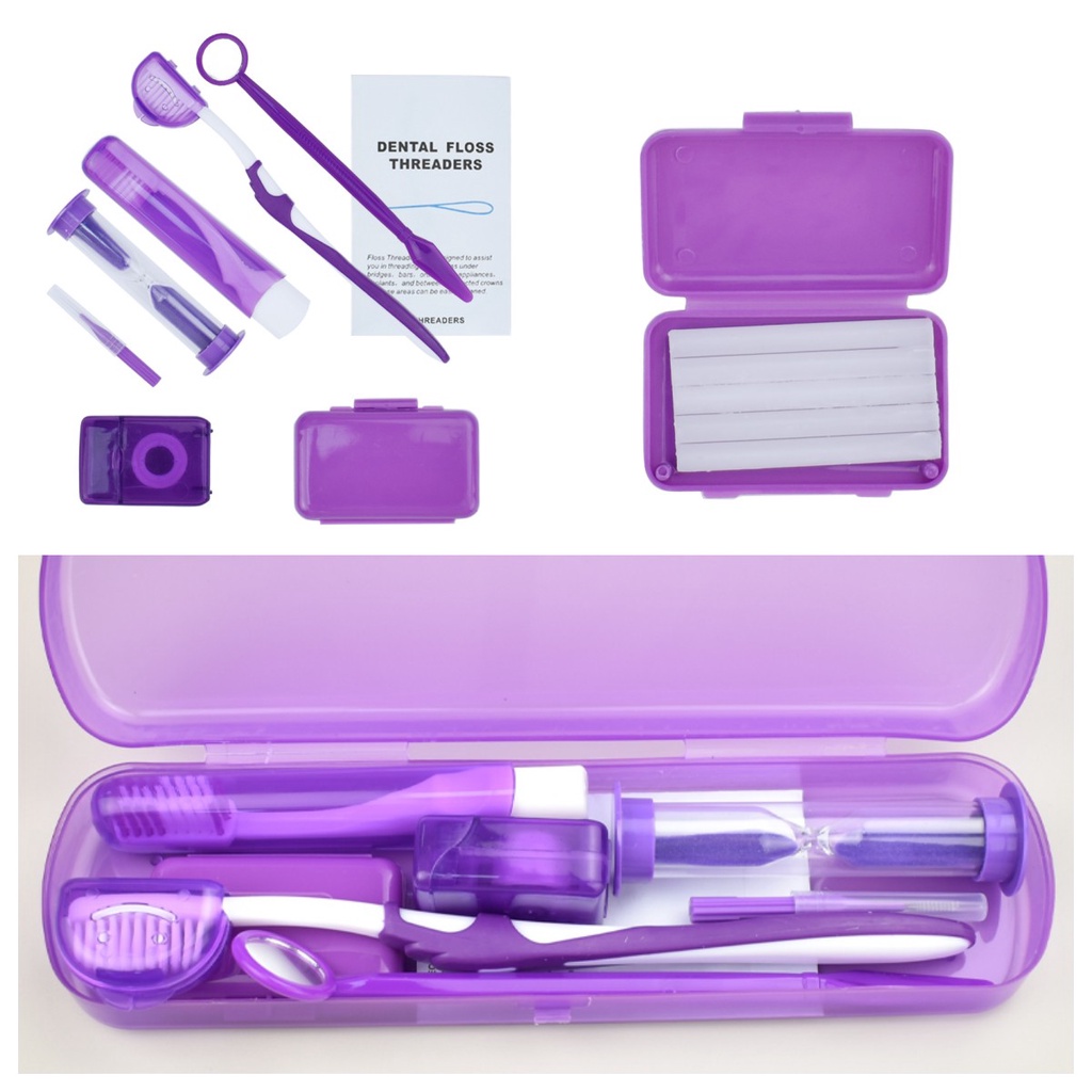 8pcs Dental Orthodontic Care Kit Braces Toothbrush/Foldable, Dental ...