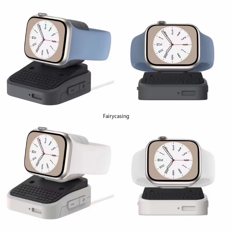 For Apple Watch Series 8 7 6 5 4 iWatch 3 2 1 Silicone Stand Charging ...