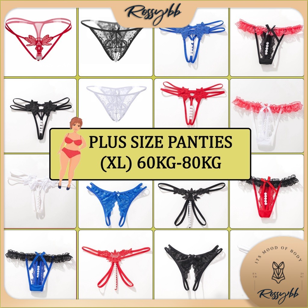 Seluar dalam seksi renda Size besar Plus size Sexy lace Underwear [60kg-80kg] | Shopee Malaysia