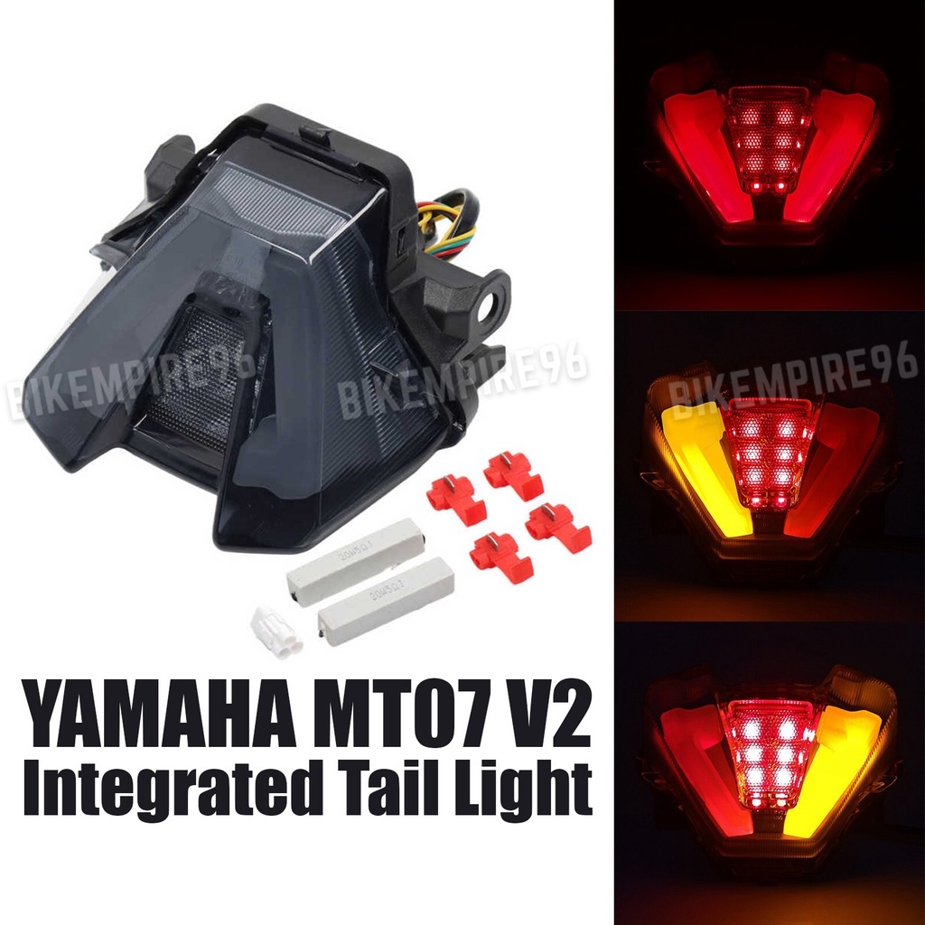 Yamaha MT07 V2 2021+ Integrated Tail Light LED Integrated Rear Tail ...