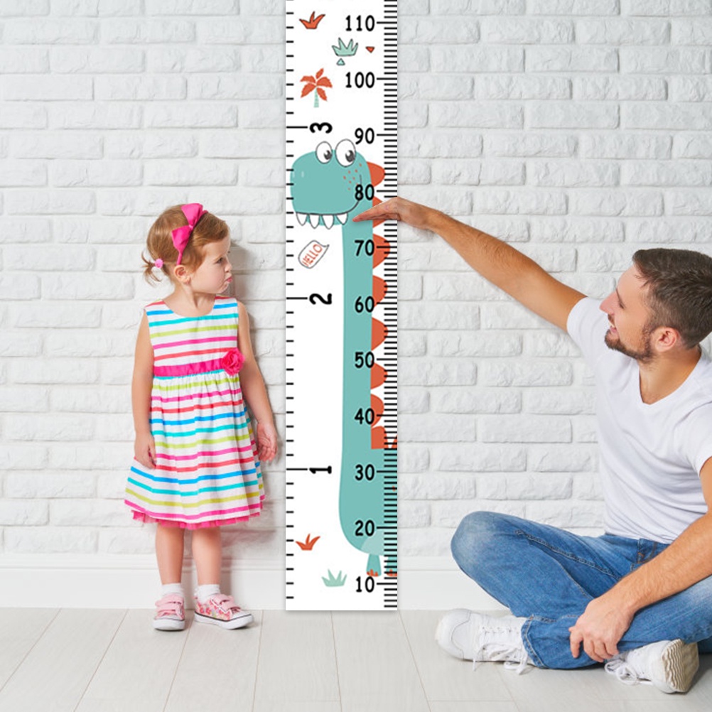 Baby Growth Height Chart Wall Ruler Stickers Decals For Kids Wall Ruler ...