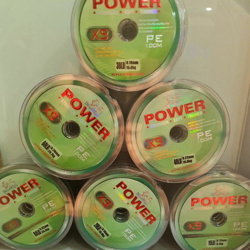 Benmingo X9 Power PE braid line 100m (Thailand) | Shopee Malaysia
