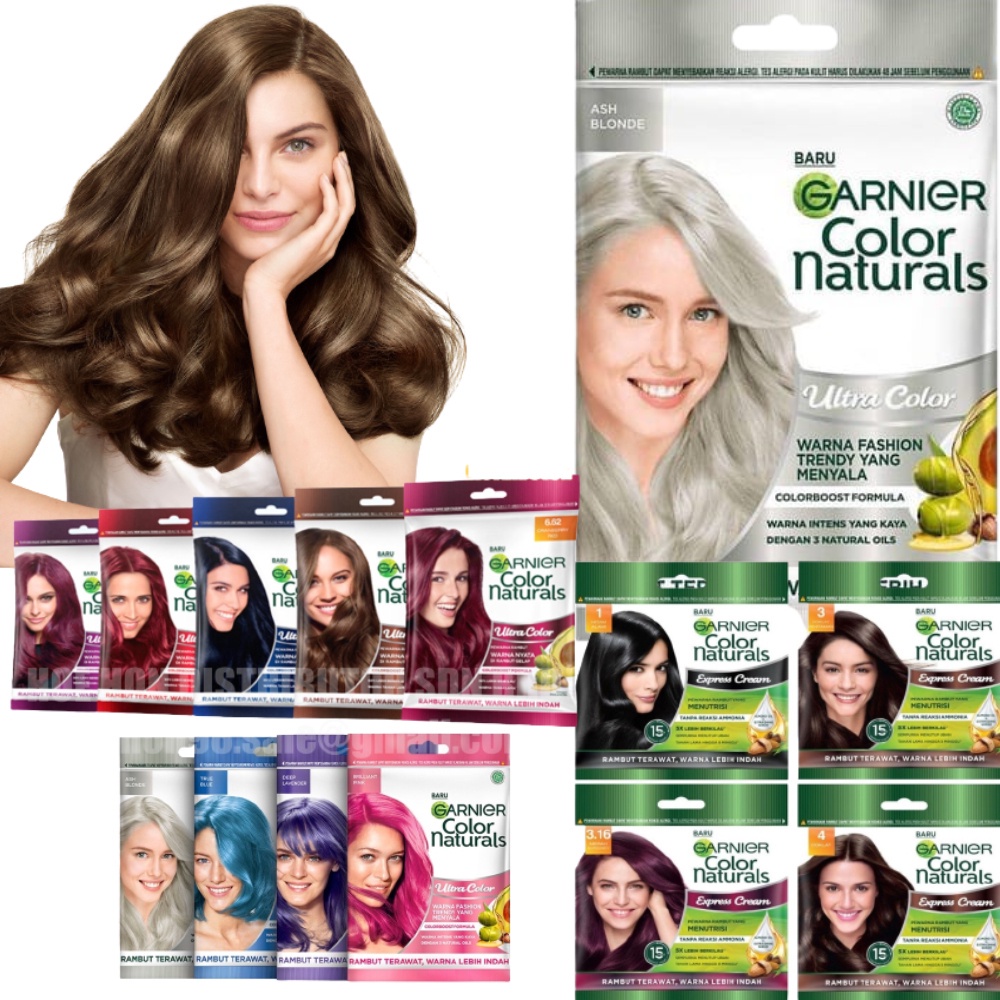 GARNIER COLOR NATURALS ULTRA COLOR HAIR DYE COLOUR 20ML/30ML | Shopee ...