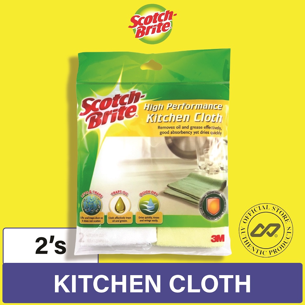 3M SCOTCH-BRITE High Performance Kitchen Cloth (2's) | Shopee Malaysia