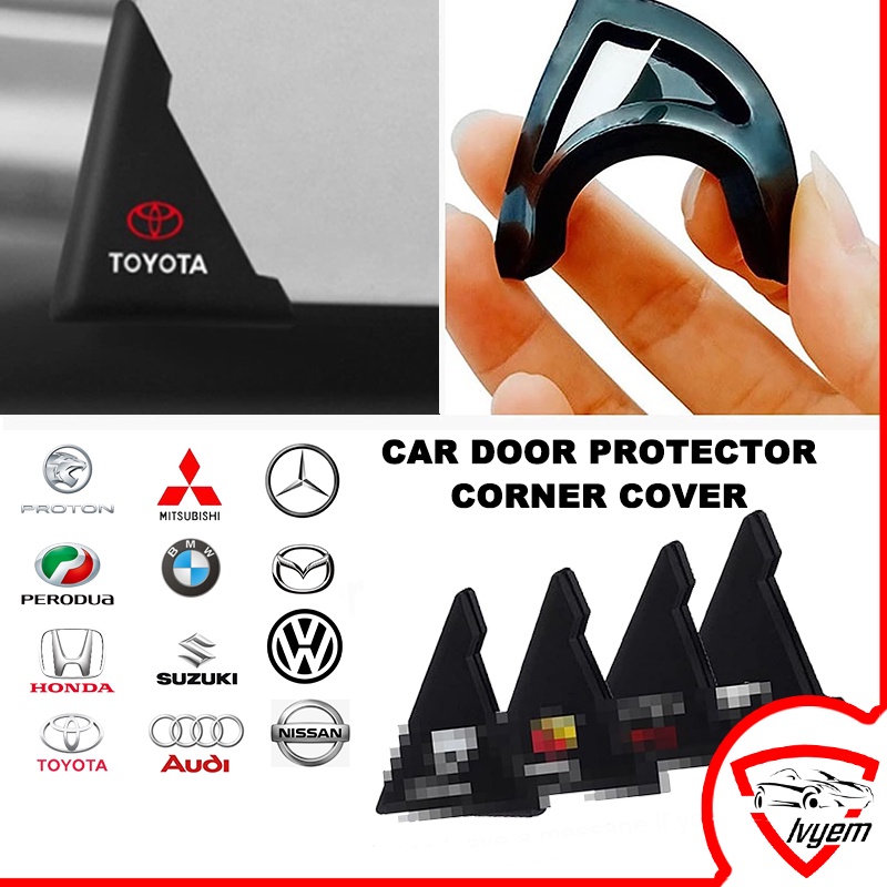 2PCS Car Door Protector Corner Cover Bumper Anti Collision Protector ...