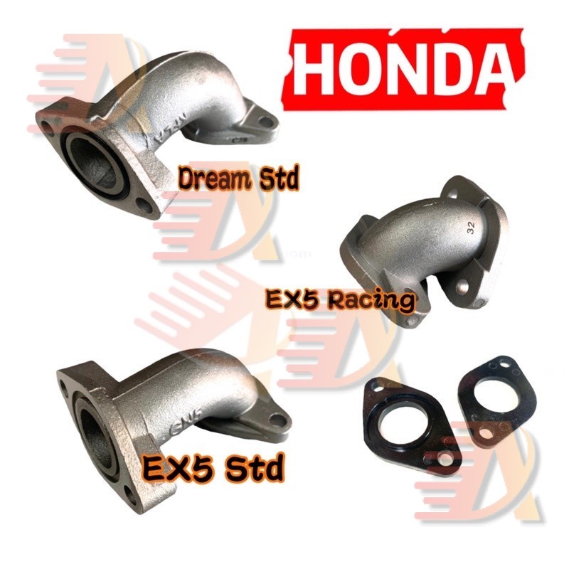 EX5 EX5DREAM W100 Carburetor Joint Intake Pipe Racing Std | Shopee Malaysia