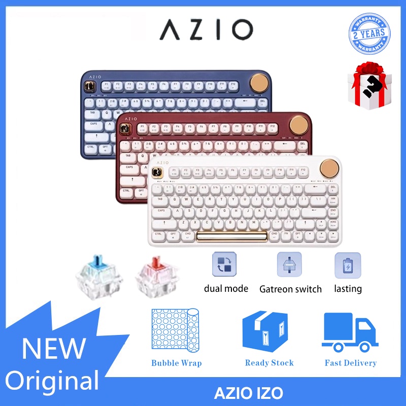 AZIO IZO Wireless Bluetooth dual-mode mechanical keyboard | Shopee Malaysia