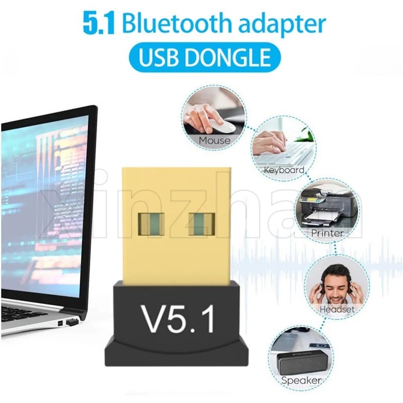 USB 5.1 Bluetooth Receiver Bluetooth Adapter for PC for Wireless ...