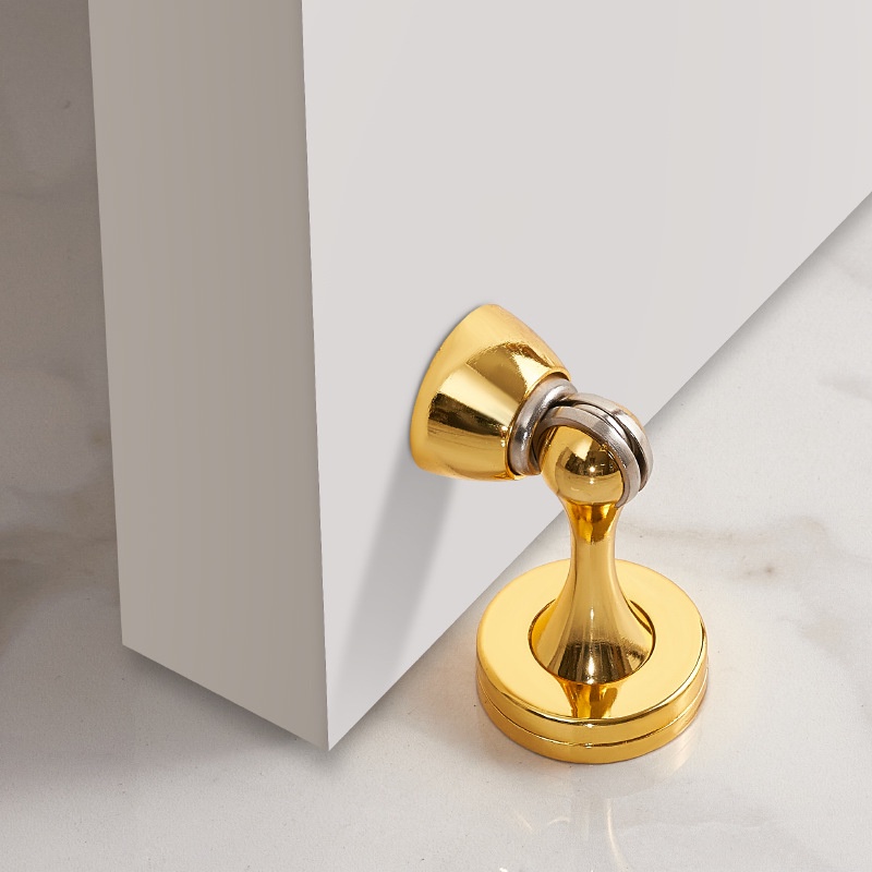 1pc Zinc Alloy Golden Door stops Heavy Duty Door Stopper Wood Door ...