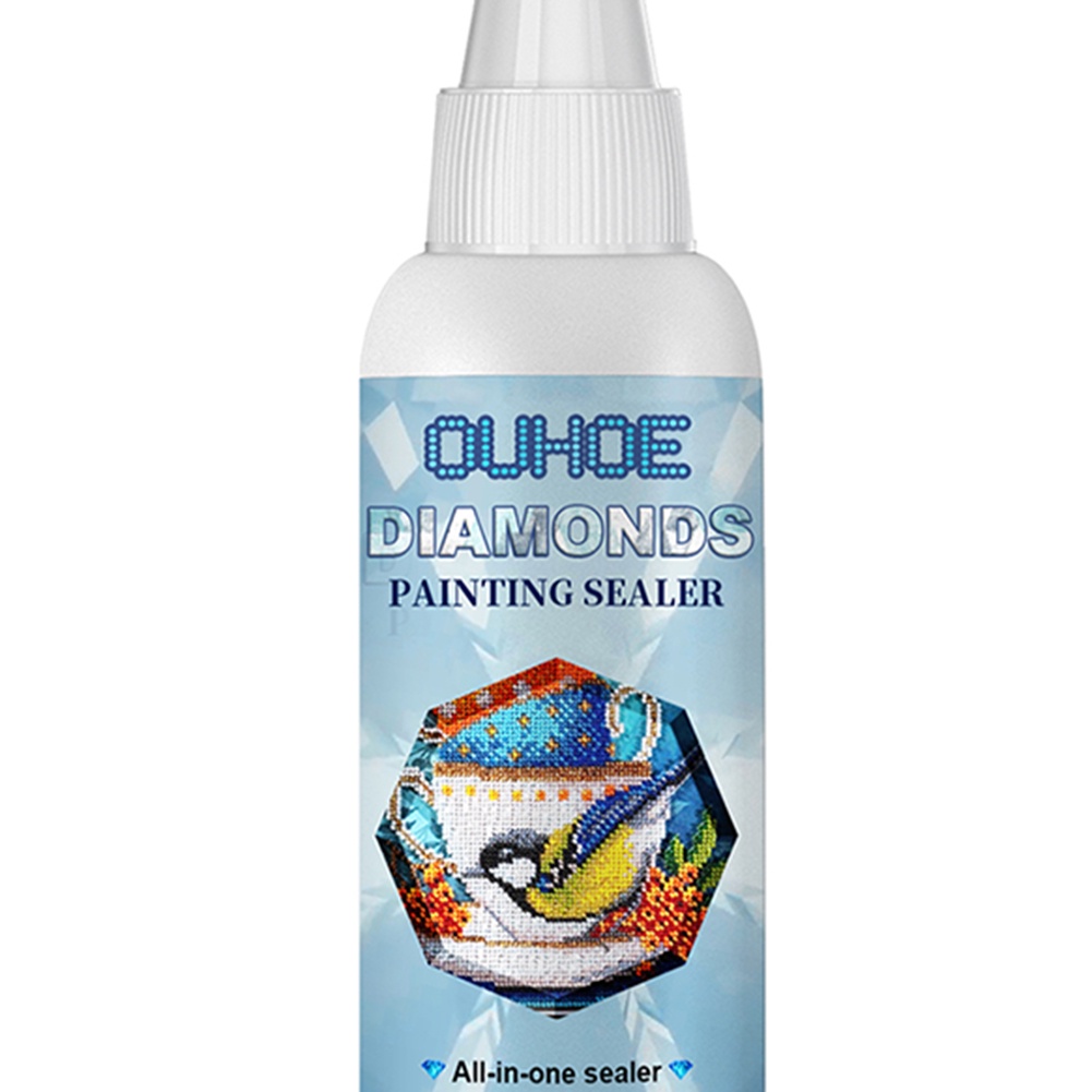 100ml DIY Diamond Painting Glue Sealer Transparent Puzzle Sealant Diamond Painting Conserver ...