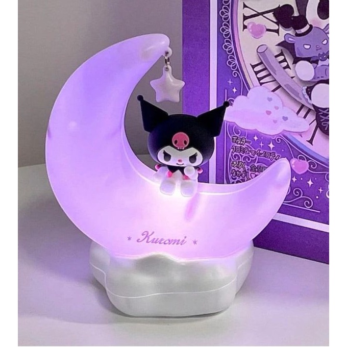 3 Level Lights Moon Sleep Sanrio Miniso Led Night Light Kuromi ...