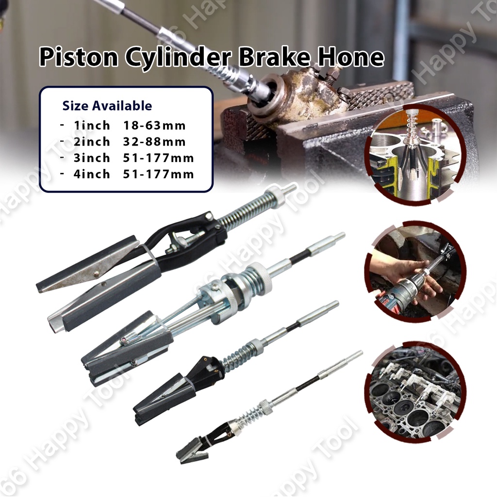 Adjsutable Brake Piston Cylinder Hone 3 Grinding Stones Tool Range: 18 ...
