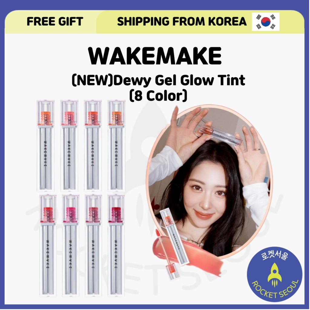 [WAKEMAKE] (NEW)Dewy Gel Glow Tint (8Color) | Shopee Malaysia