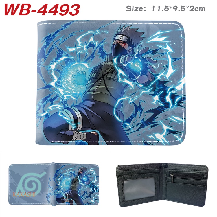 Uzumaki Naruto Hatake Kakashi New Casual Student PU Leather Cartoon ...