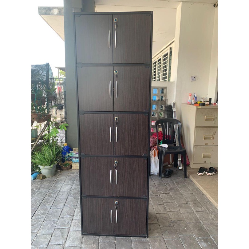 SHIRO Furniture 10 Door File Cabinet Almari Kabinet Office Storage Box ...