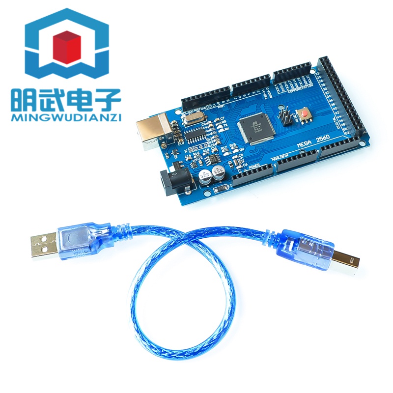 MEGA2560 R3 improved version CH340G with data line open source development board | Shopee Malaysia
