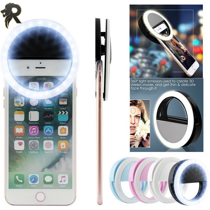 RL Luxury Light Up Selfie Flash Phone Camera LED Ring For SmartPhone ...