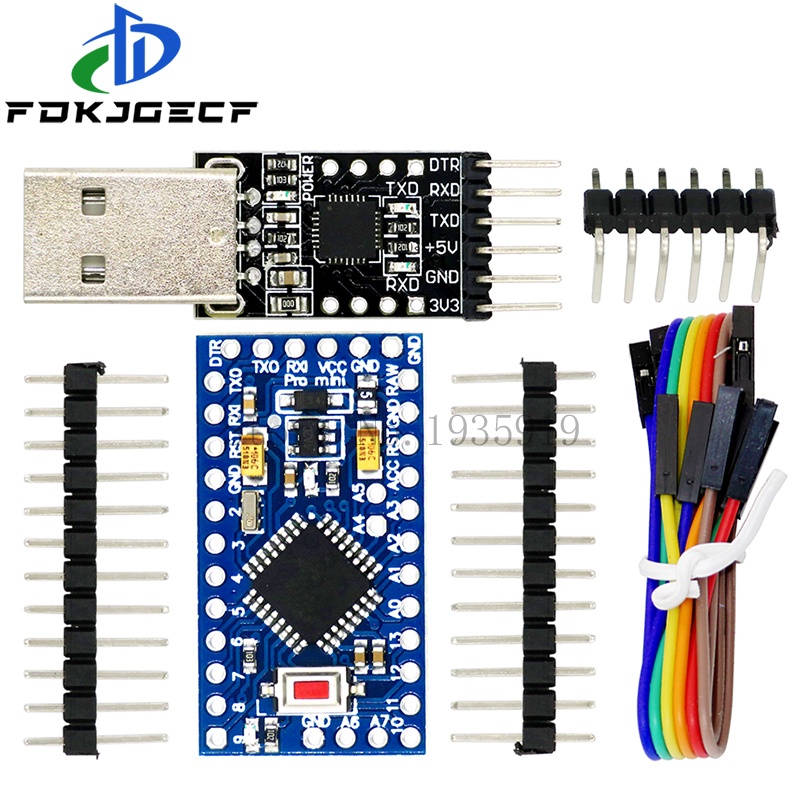 1PCS 6pin CP2102 USB 2.0 to TTL UART Module + 1PCS Pro Mini Module ...