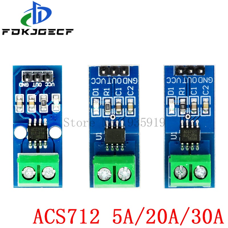 Hall Current Sensor Module Acs712 Module 5a 20a 30a Hall Current Sensor Module 5a 20a 30a Acs712