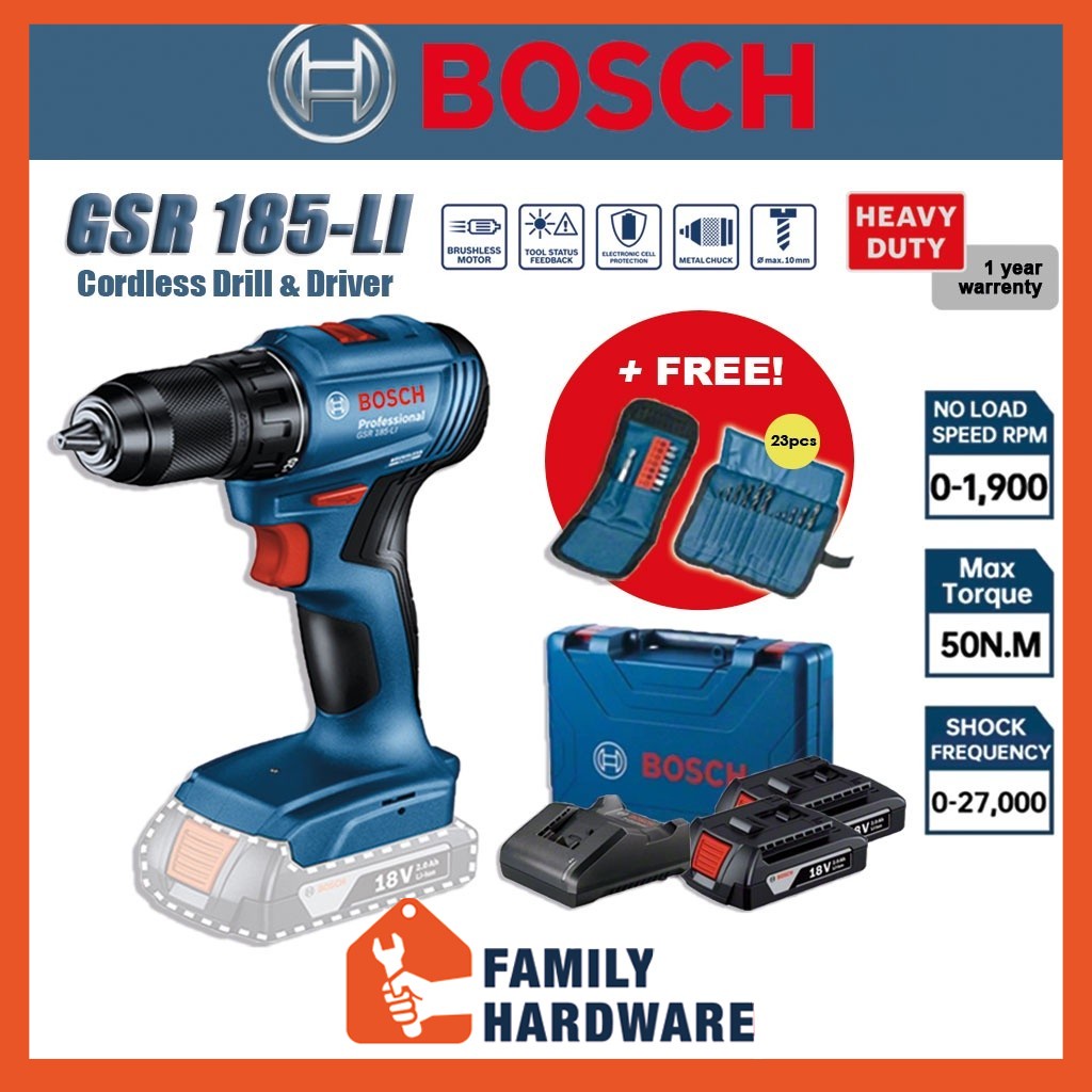 BOSCH GSR 180-LI Cordless Drill Driver BOSCH GSR180 GSR 180 BATTERY ...