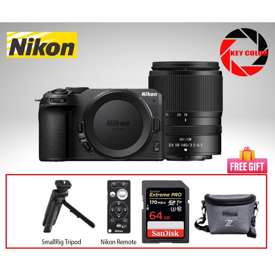 Nikon Z30 Mirrorless Camera 18-140mm Kit (Futuromic Warranty) | Shopee ...