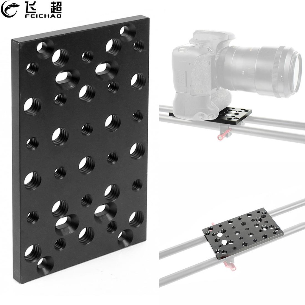 FEICHAO Switching Plate Camera Mount Cheese Plate Board 1/4 3/8 Holes ...