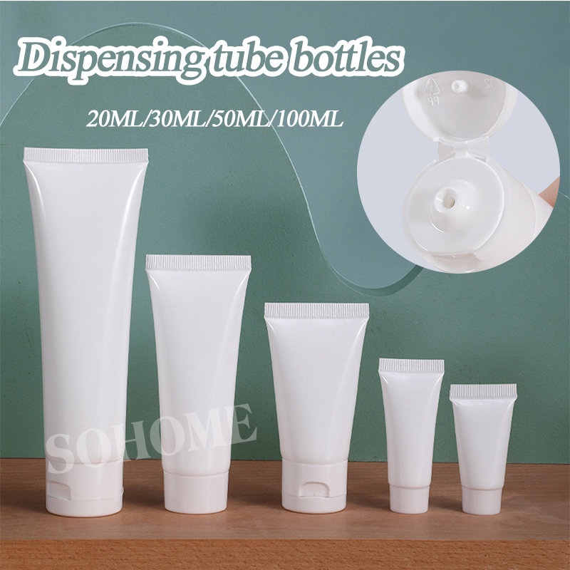 Refillable Travel Set Plastic Tube Soft Bottle Squeeze Empty Cosmetic ...