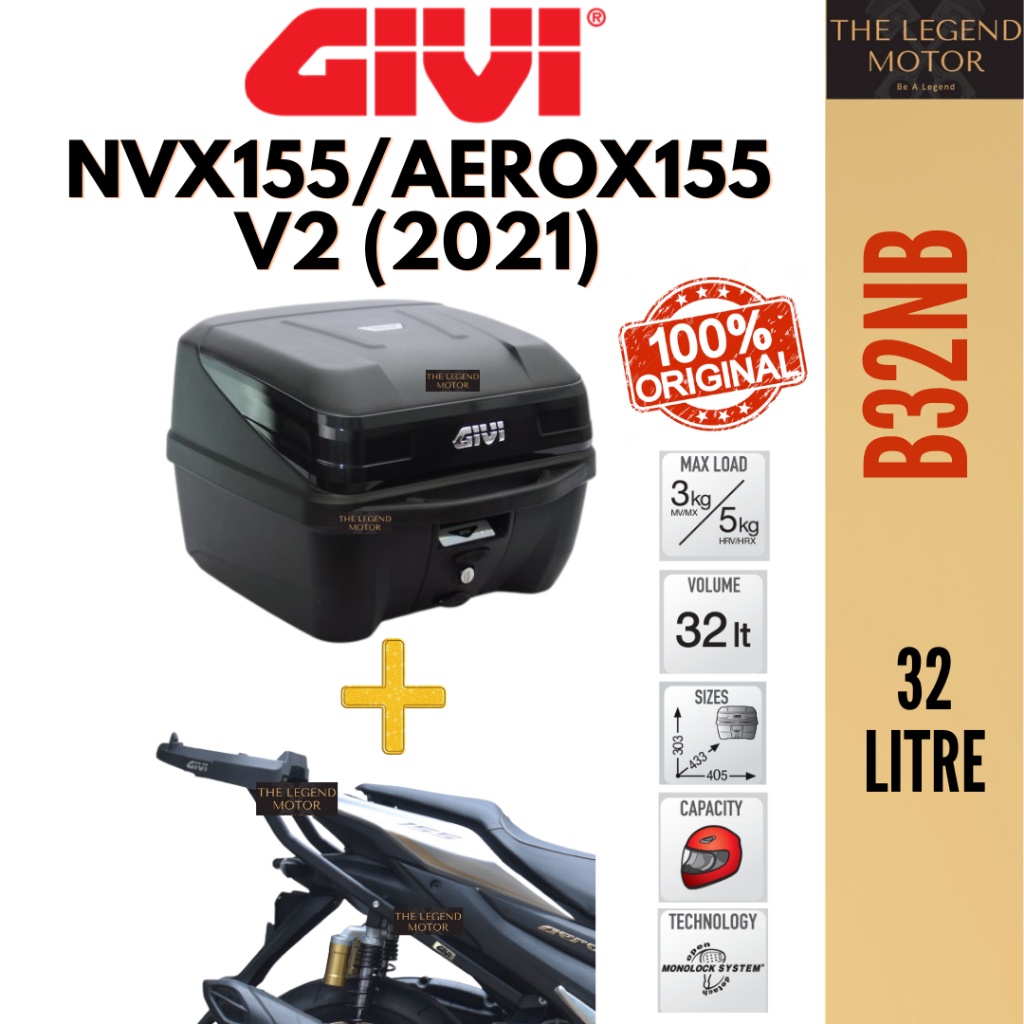 NVX155 V2 (2021) AEROX155 NVX 155 AEROX GIVI SRX SPECIAL MONORACK MONO ...