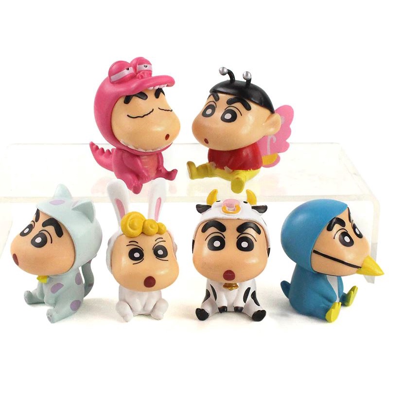 1pcs Crayon Shin-Chan Figures Shinnosuke Nohara Shinchan Cosplay Animals Bird Cat Dog Cow Rabbit ...