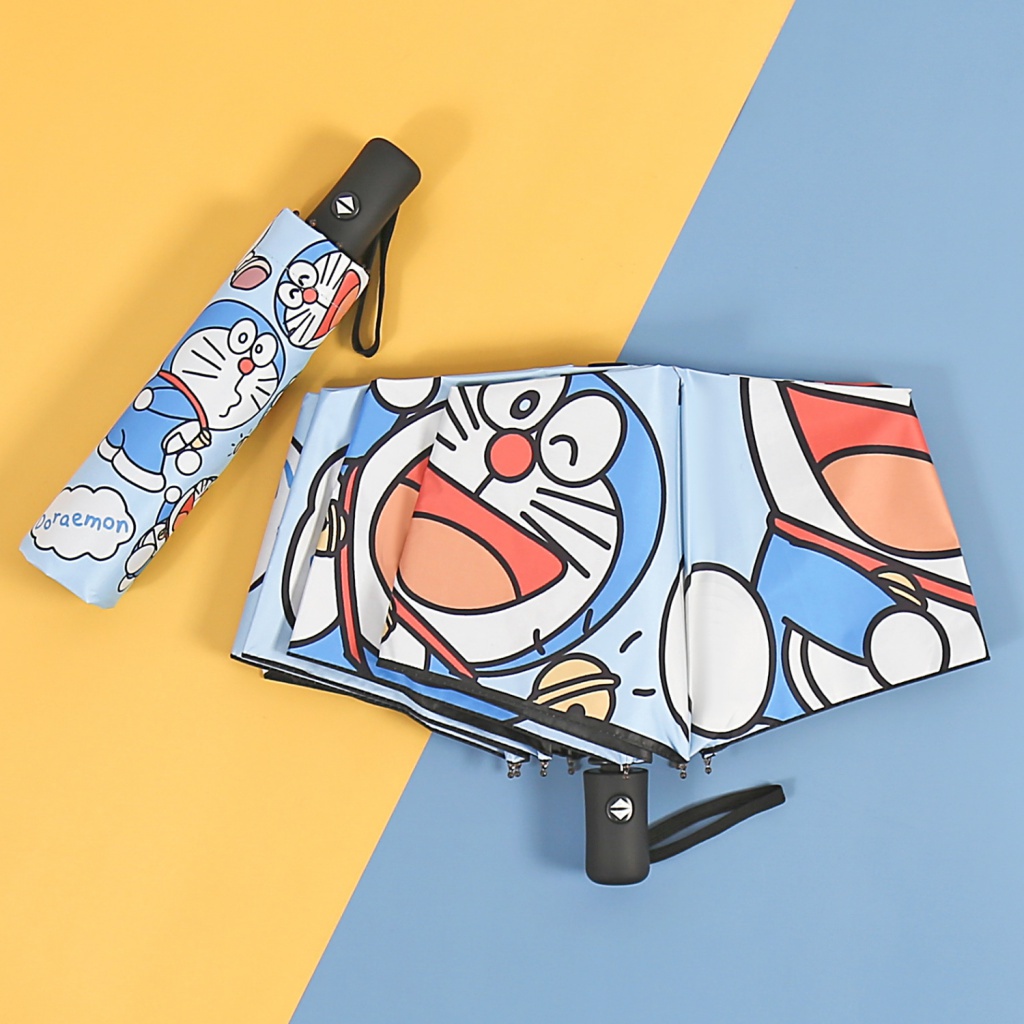 Doraemon Automatic Umbrella Female Ins Good-looking Sunny Umbrella ...