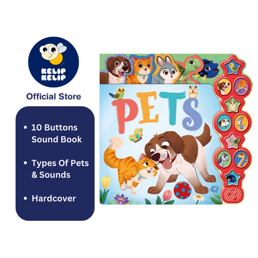 Cute Pets & Animals Sound Book For Kids & Toddlers To Learn With 10 ...
