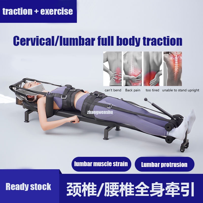 Cervical Spine Lumbar Spine Traction Bed Therapy Stretching Device ...