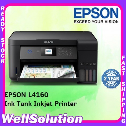 EPSON L4160 Inkjet Printer - Ink Tank Print Copy Scan WiFi Duplex ...