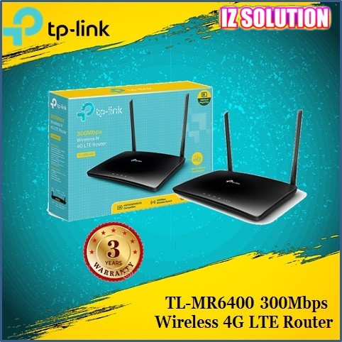 TP-Link TL-MR6400 MR6400 300Mbps Wireless N 4G LTE Router | Shopee Malaysia