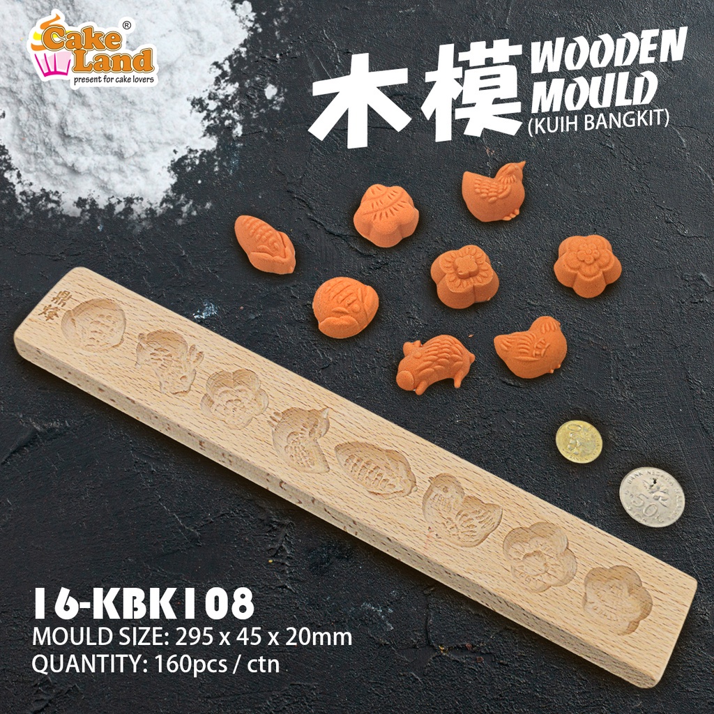Traditional Kuih Bangkit Wood Mould / Tapioca Cookies Mold 传统番婆饼 、 薯粉饼 ...